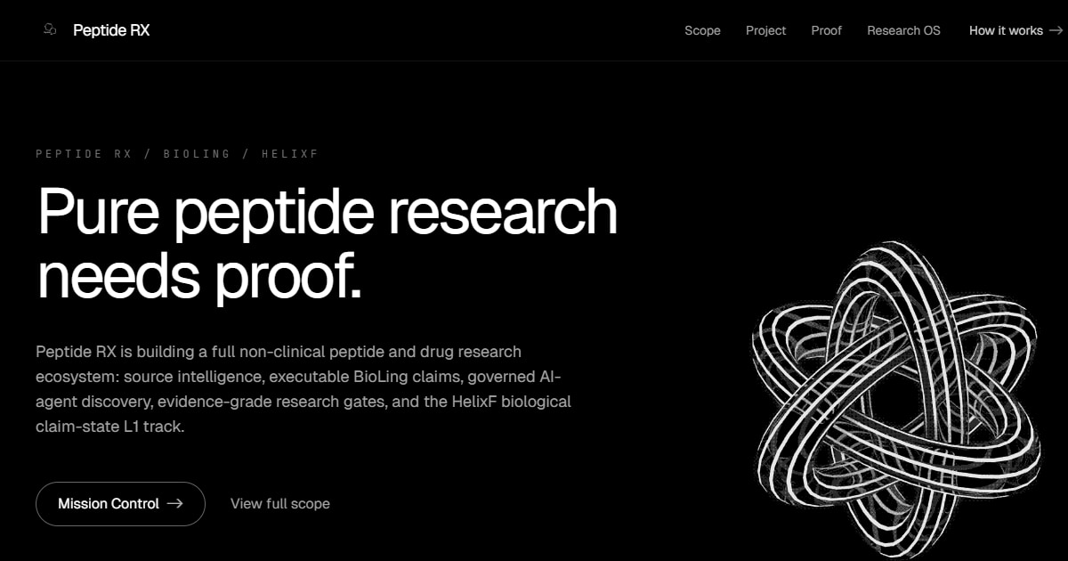Peptide RX | Nonclinical Peptide Proof Stack